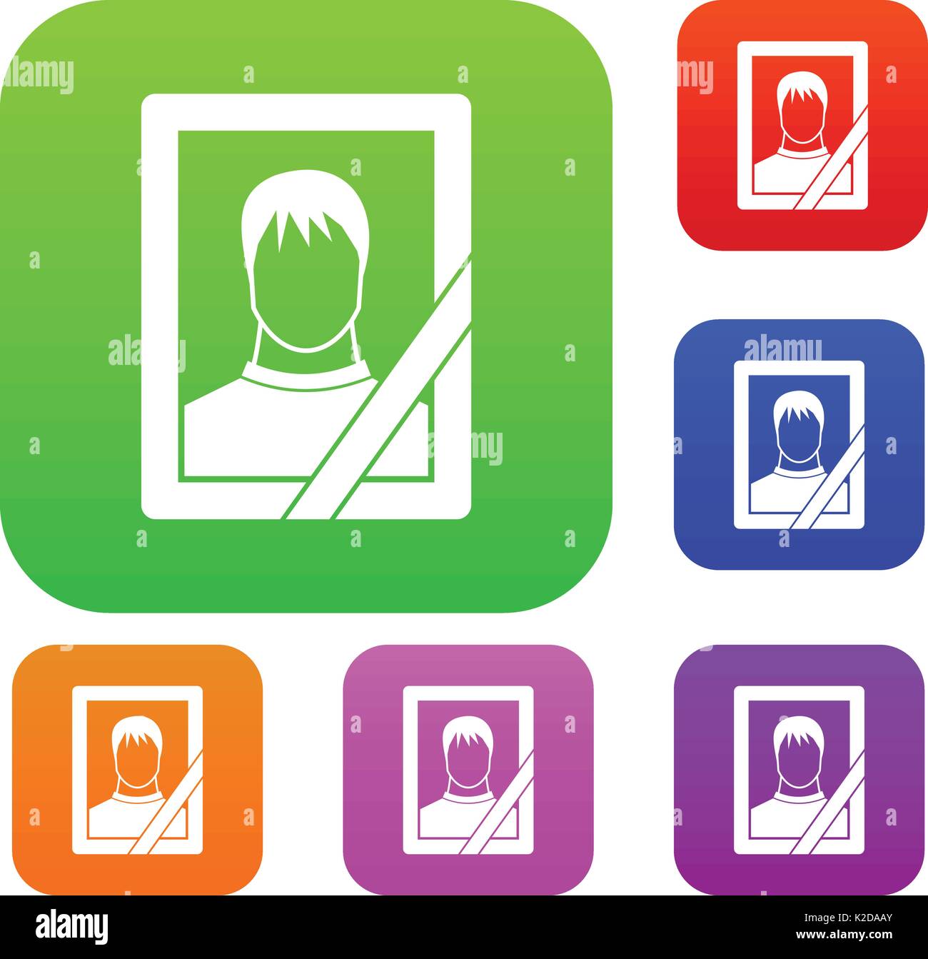 Memory portrait set collection Stock Vector Image & Art - Alamy