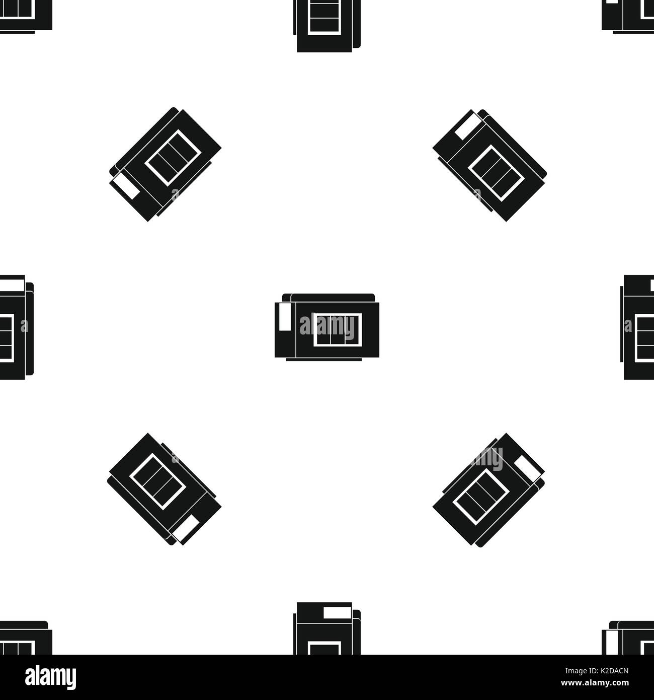 Inkjet printer cartridge pattern seamless black Stock Vector Image ...