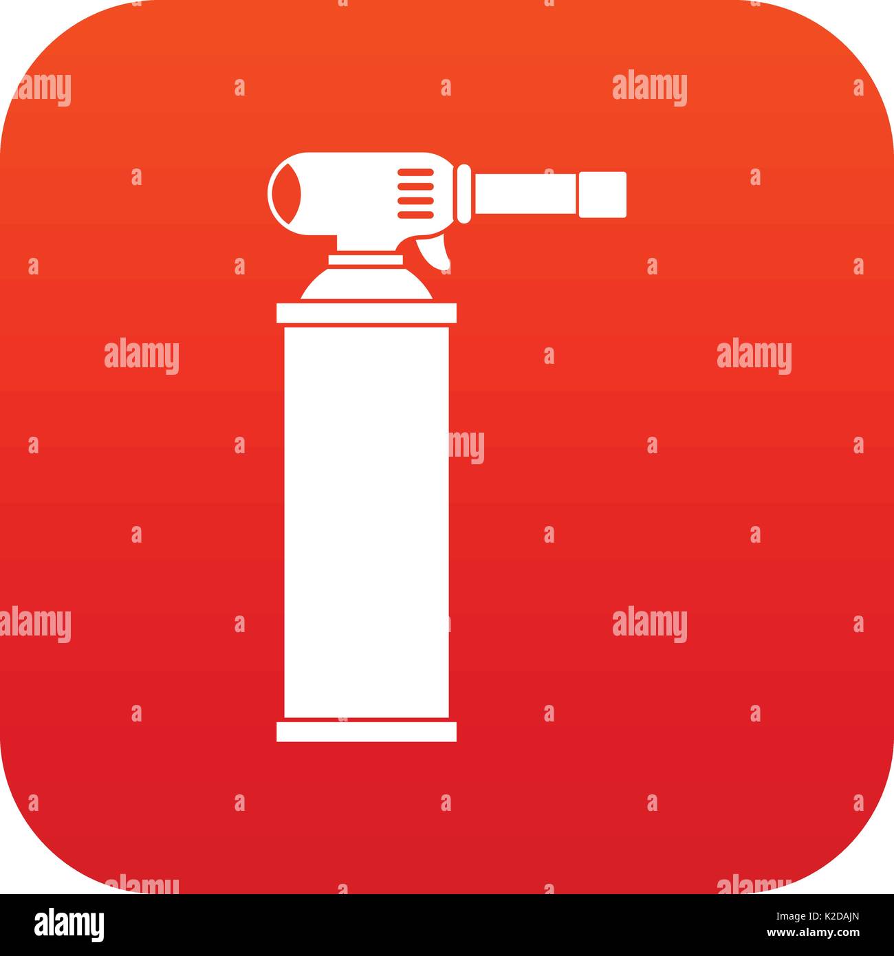 Gas cylinder icon digital red Stock Vector Image & Art - Alamy