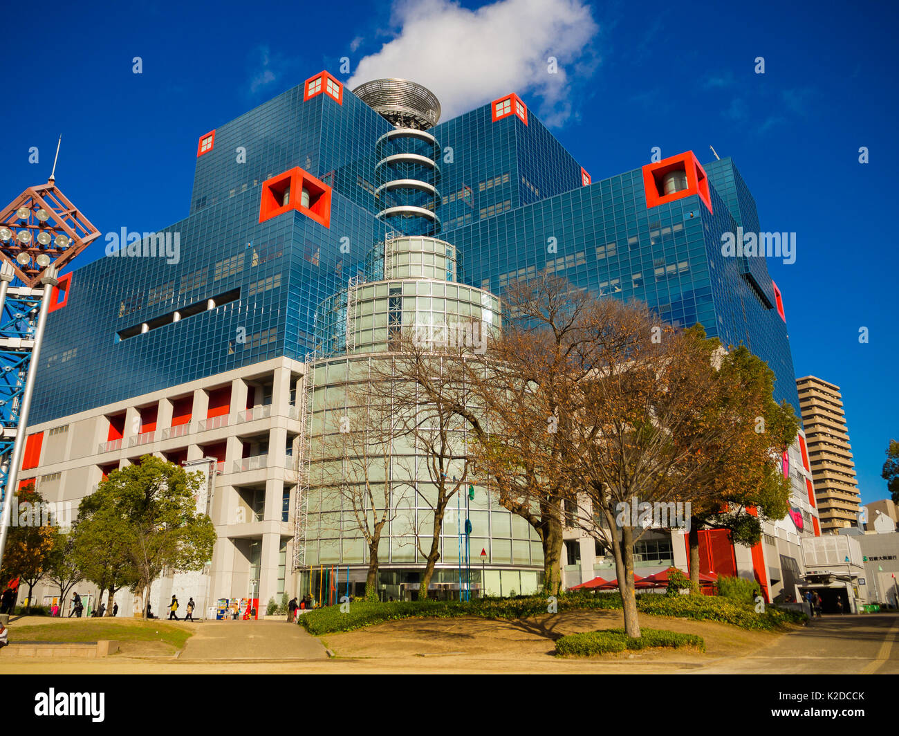 OSAKA, JAPAN - JULY 02, 2017: Big building in Osaka, Japan cityscape in ...