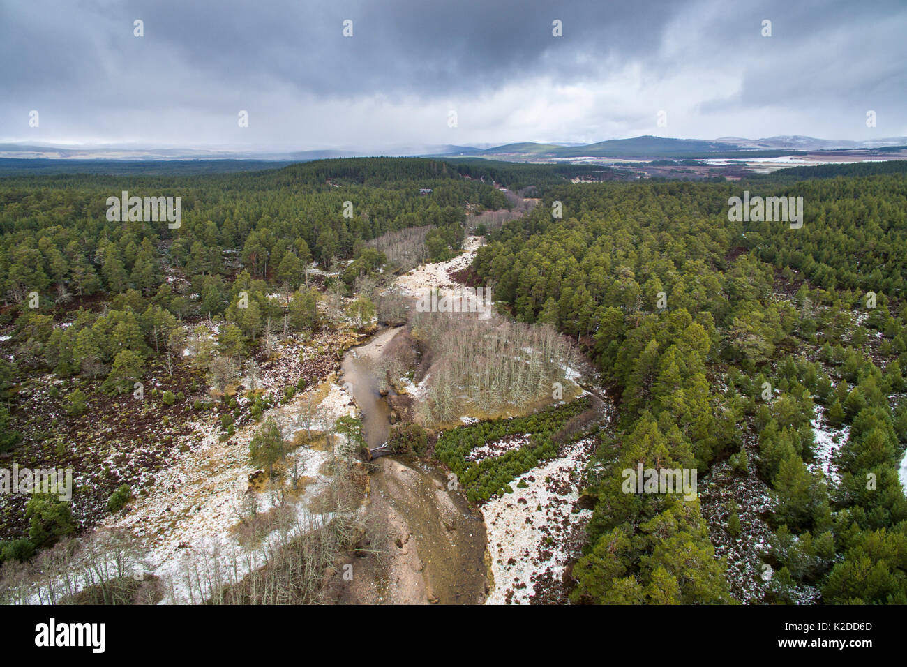 River flowing through forest snow hi-res stock photography and images ...