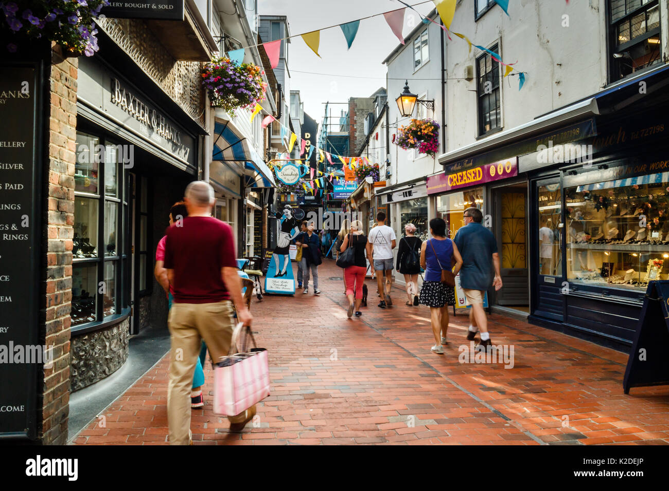 The Lanes Brighton East Sussex England Britain GB UK Stock Photo - Alamy