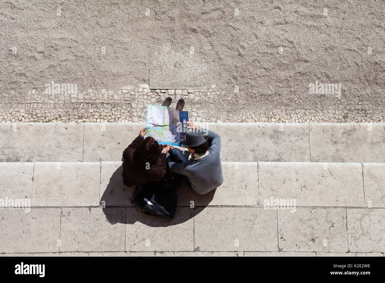 Map with landmarks hi-res stock photography and images - Alamy