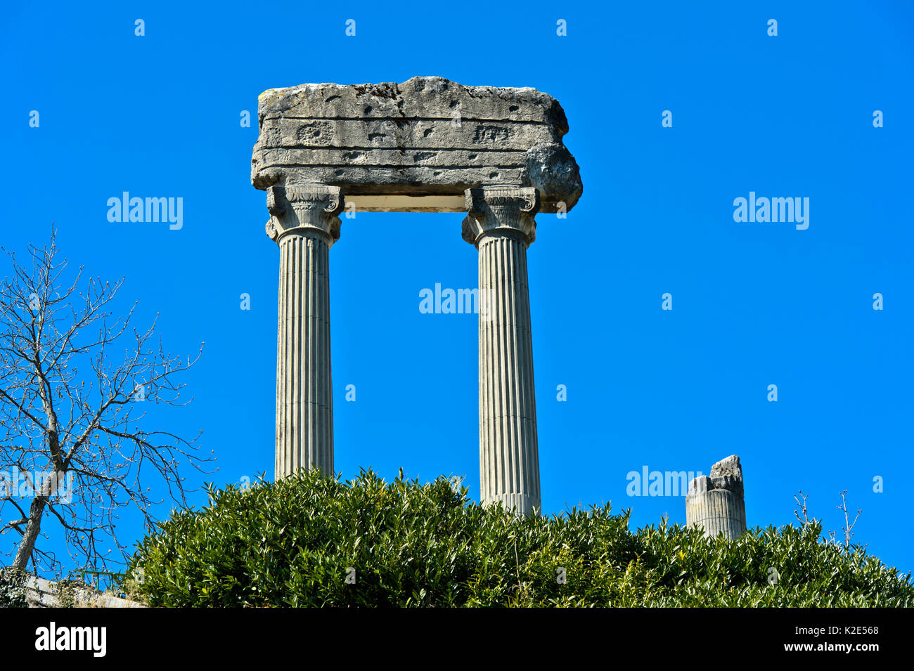 Corinthian columns from Noviodunum Helvetiorum, Nyon, Vaud, Switzerland ...