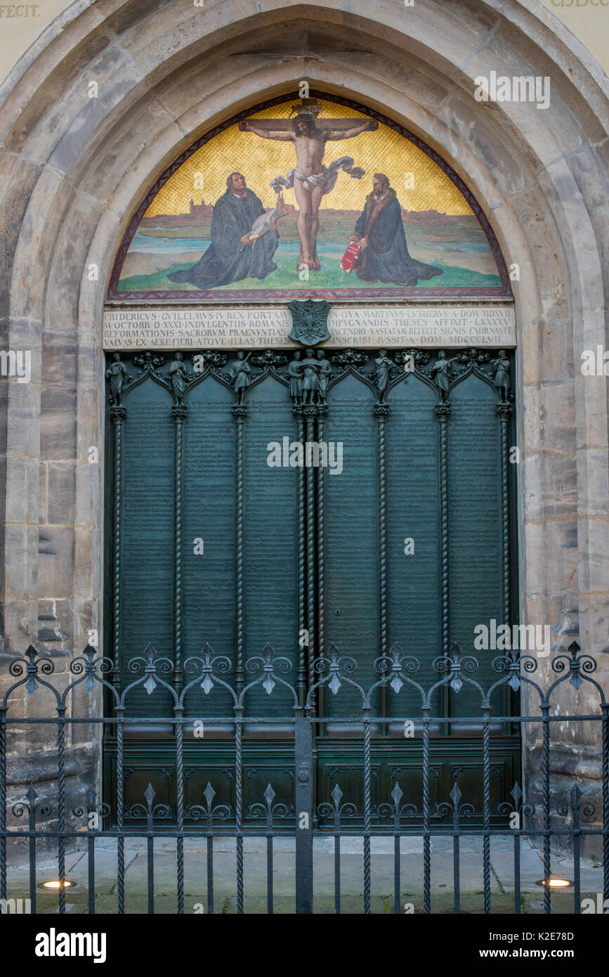 Wittenberg castle church hi-res stock photography and images - Alamy