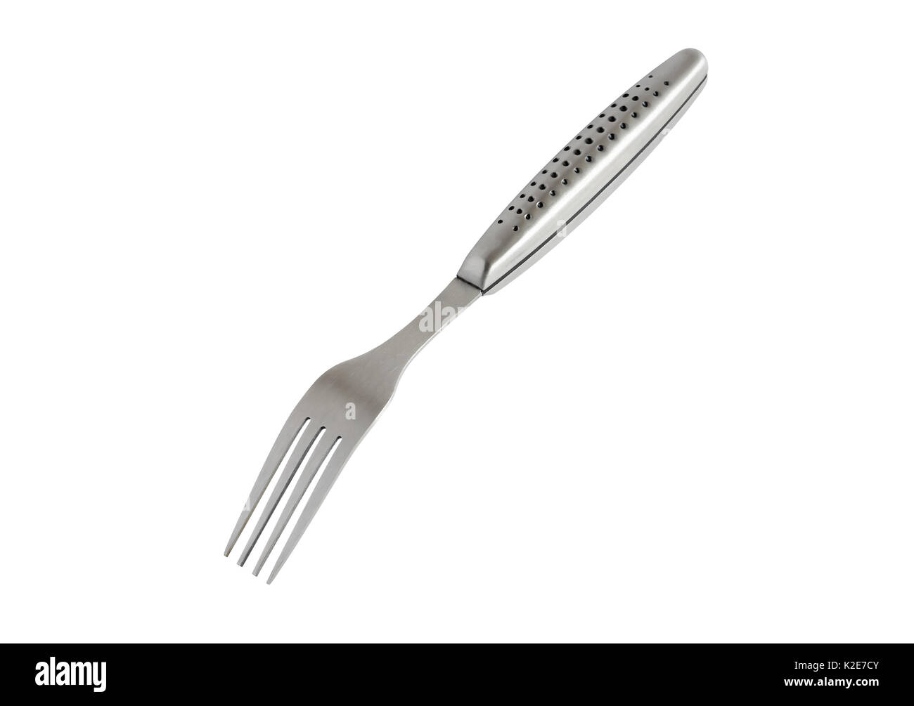 Gray metal fork isolated on white background with clipping path Stock ...