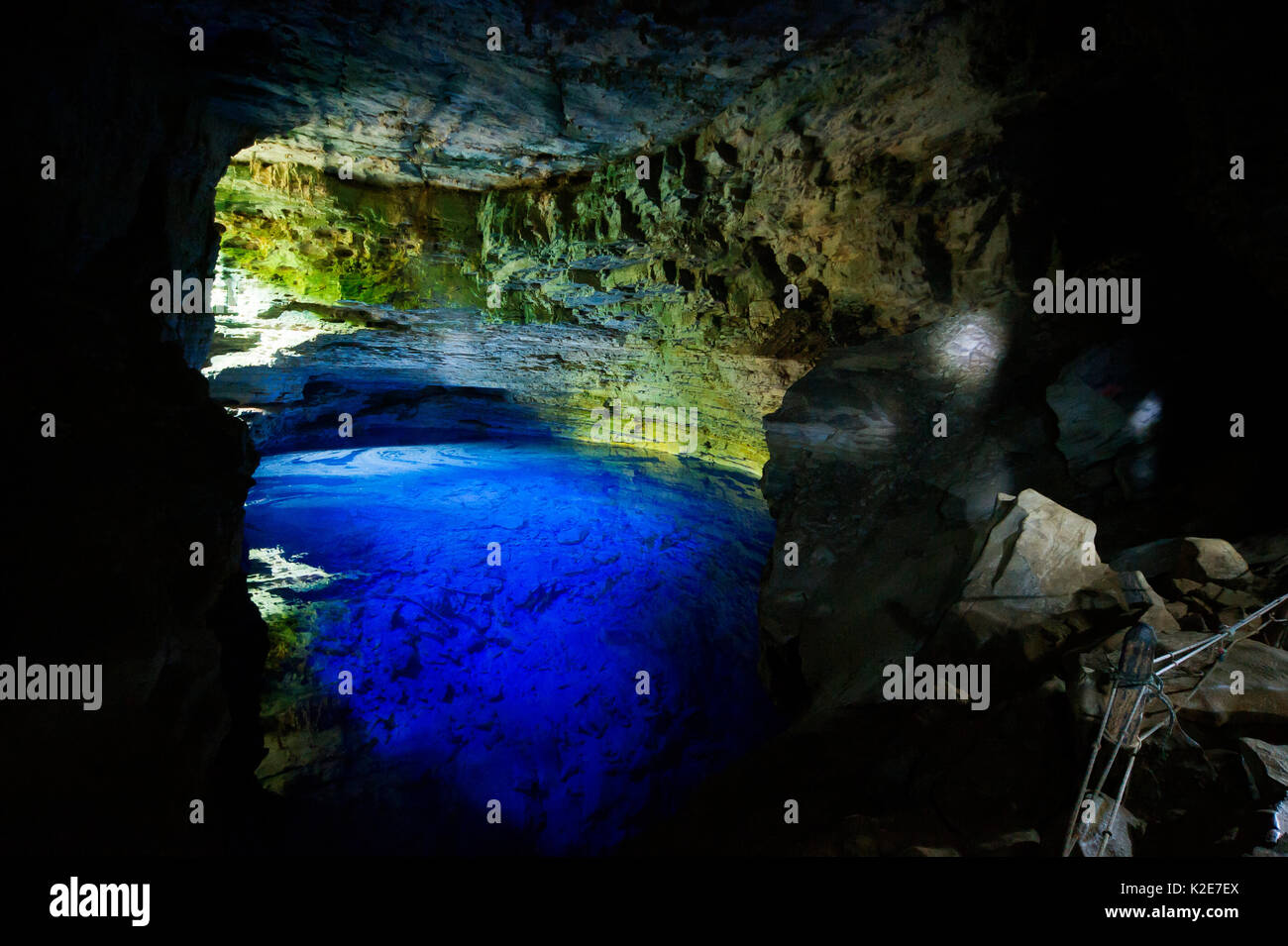 Poço Encantado at Chapada Diamantina, Bahia Estate, Brazil Stock Photo ...