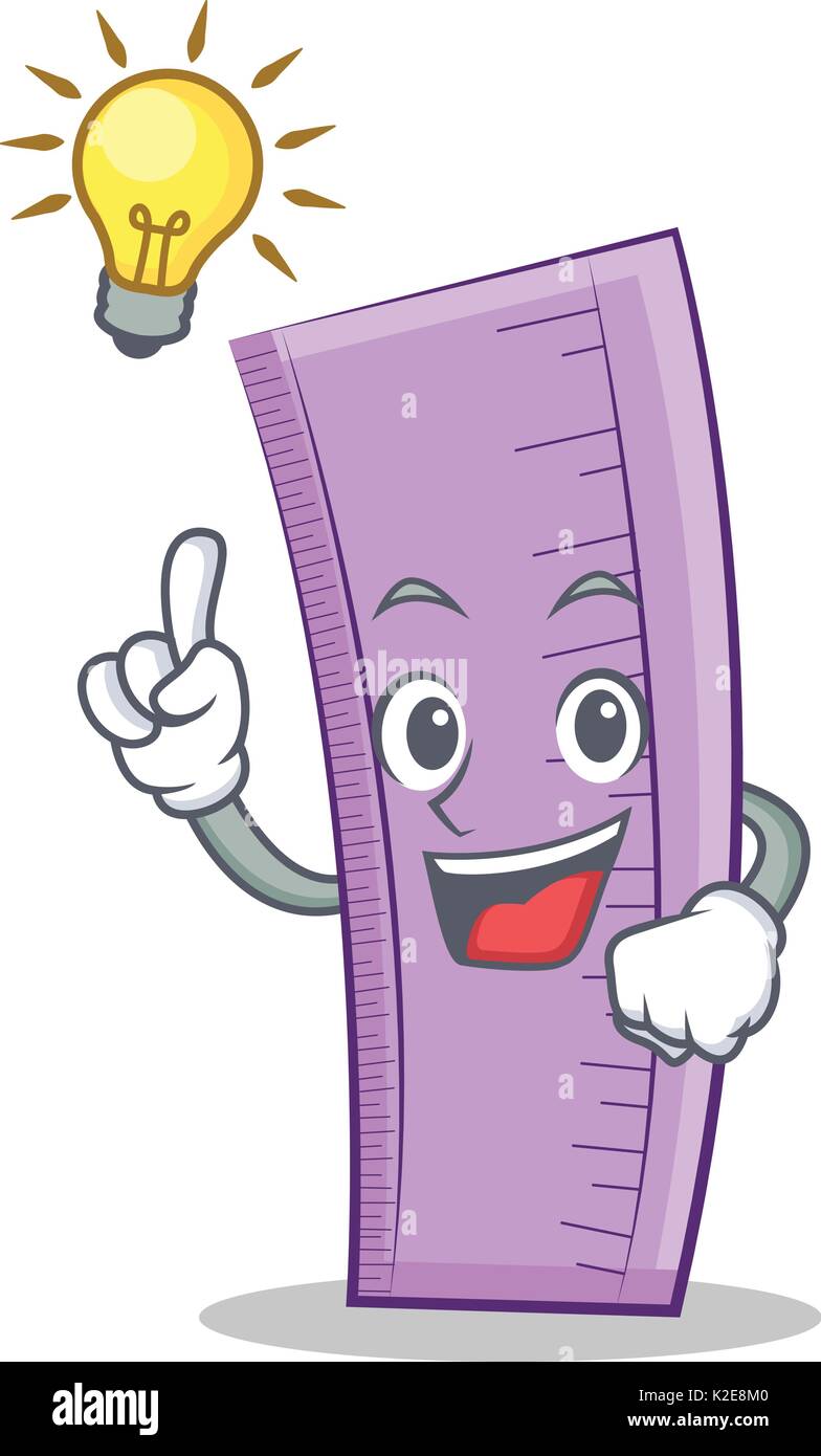 Have an idea ruler character cartoon style Stock Vector Image & Art - Alamy