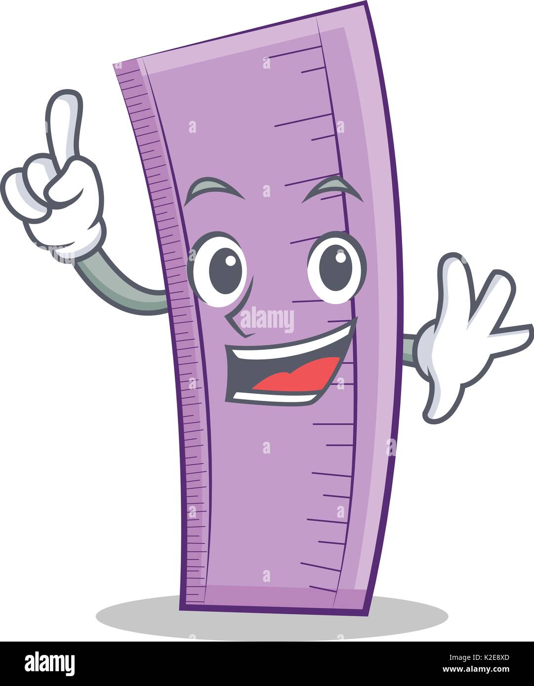 Finger ruler character cartoon style Stock Vector Image & Art - Alamy