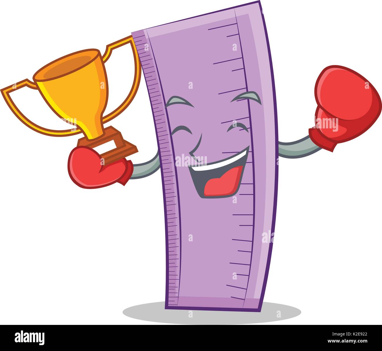 Student with book ruler character cartoon style Stock Vector Image ...