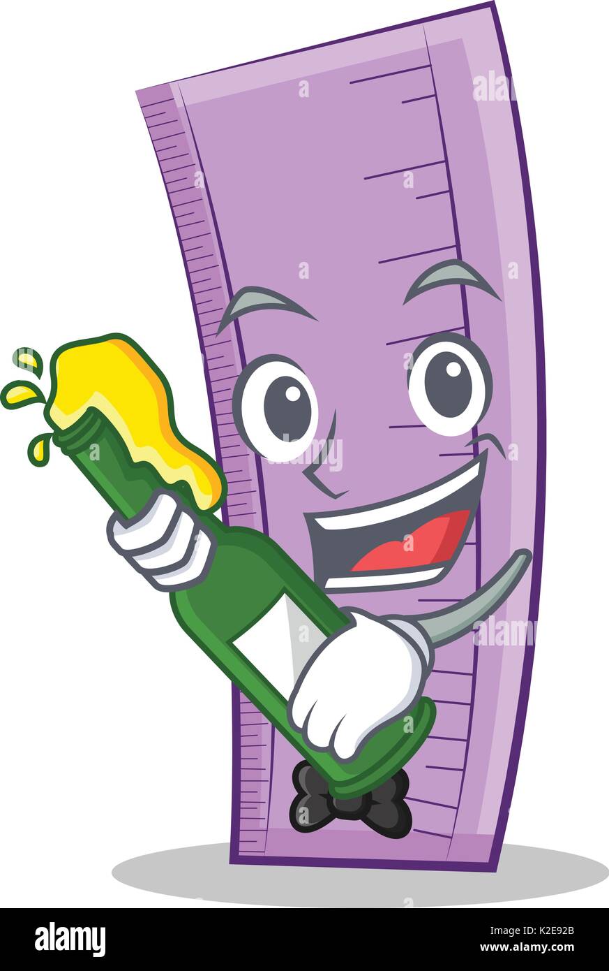 With beer ruler character cartoon style Stock Vector Image & Art - Alamy