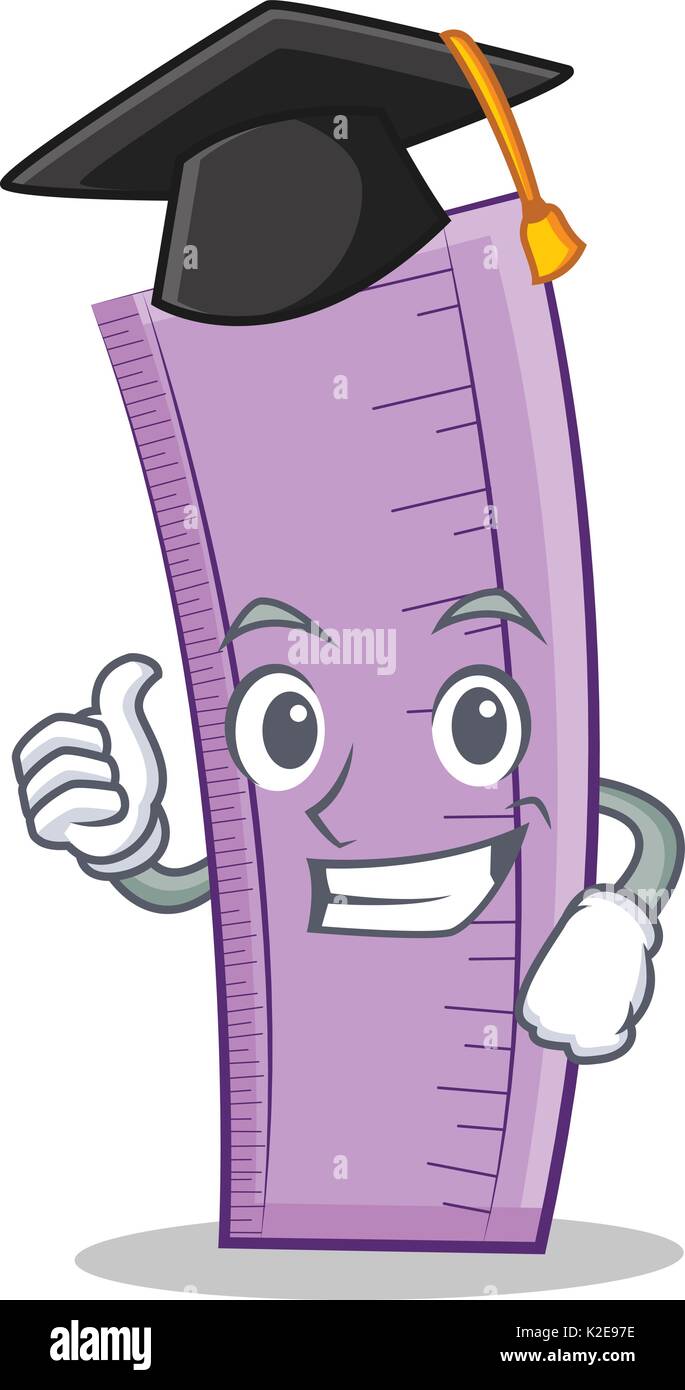 Graduation ruler character cartoon style Stock Vector Image & Art - Alamy