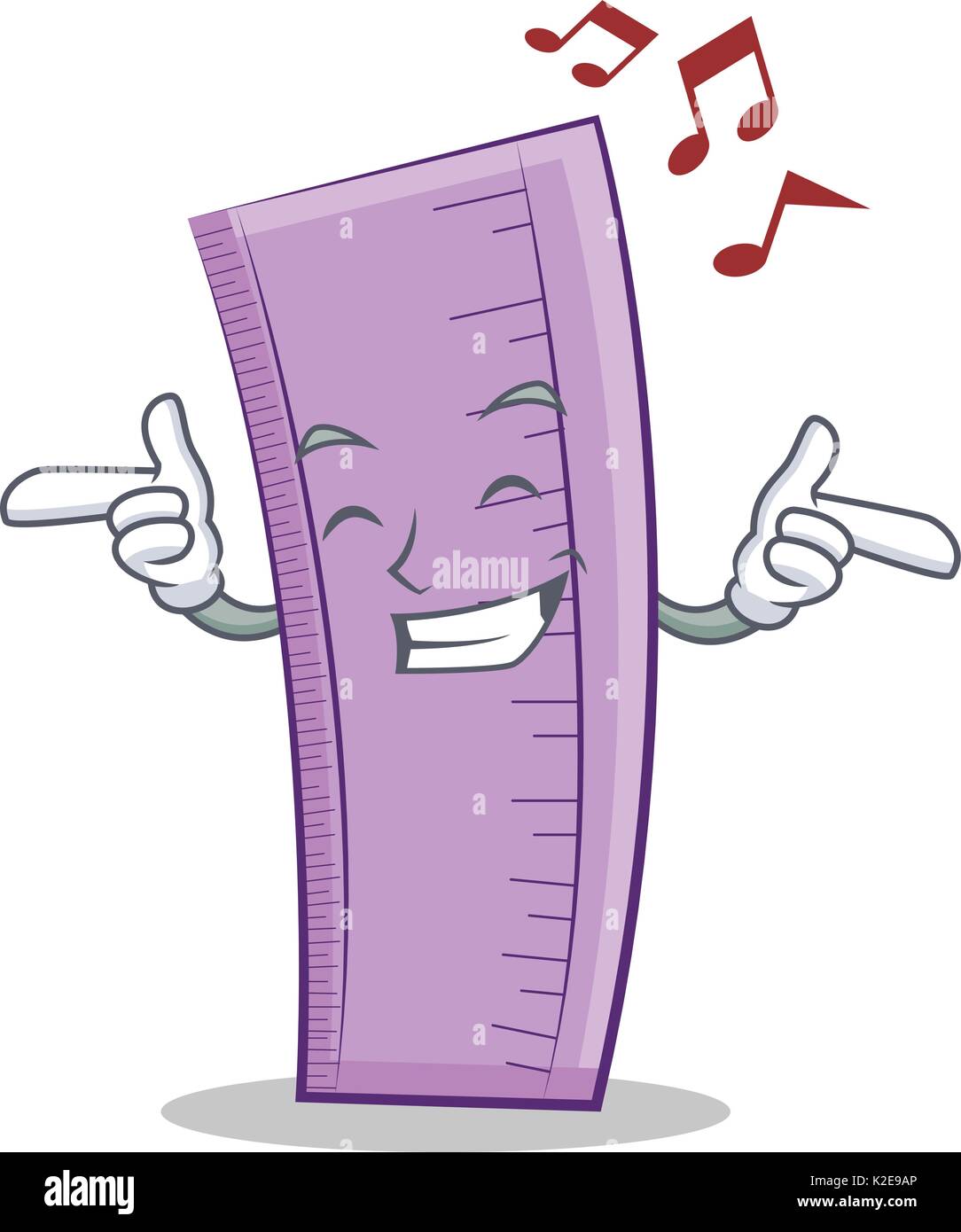 Singing ruler character cartoon style Stock Vector Image & Art - Alamy