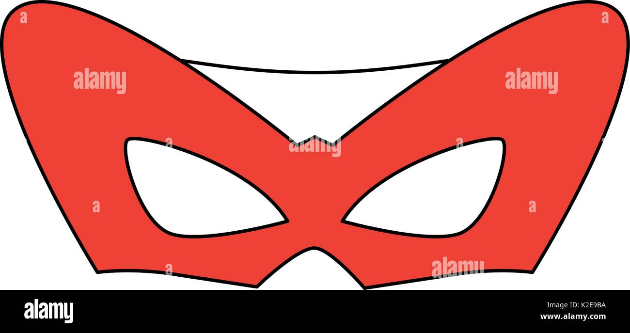 flat line monocromatic mask over white background vector ilustration ...
