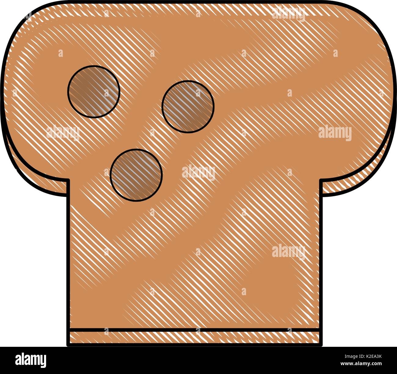 Colorful toast doodle over white background vector illustration Stock ...