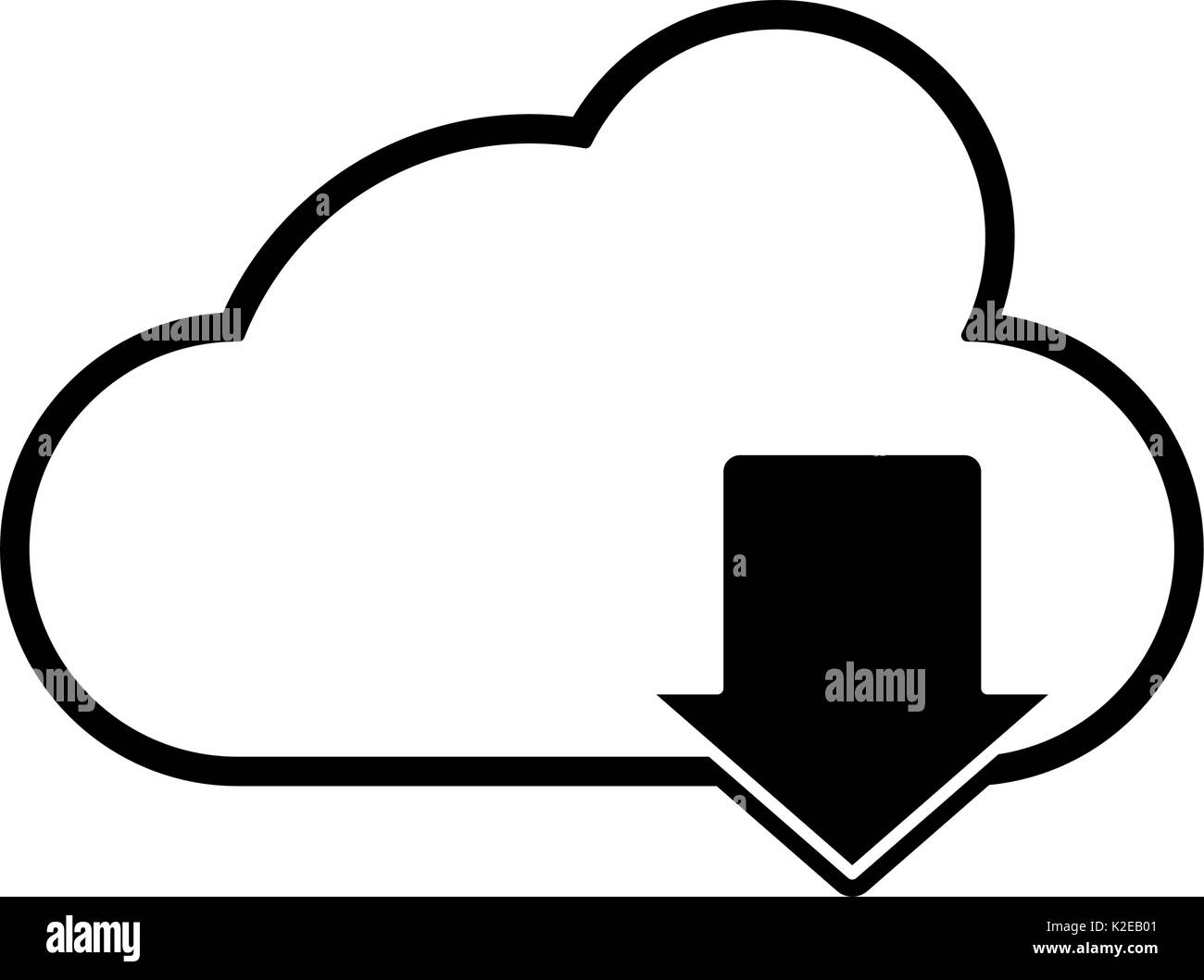 cloud data vector illustration Stock Vector Image & Art - Alamy