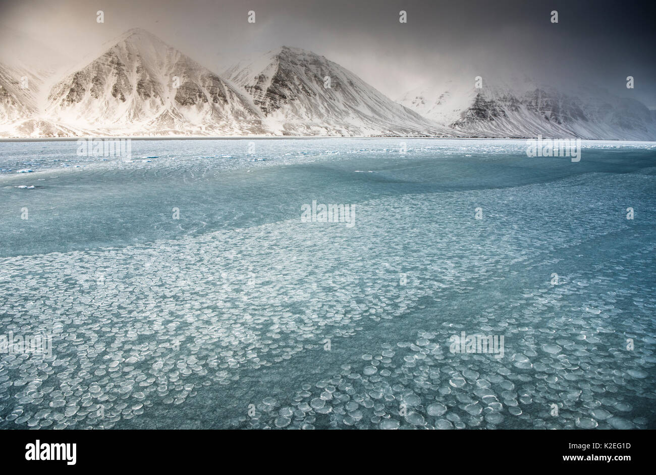 Wijdefjorden in April, Spitsbergen, Svalbard, Norway, April Stock Photo ...