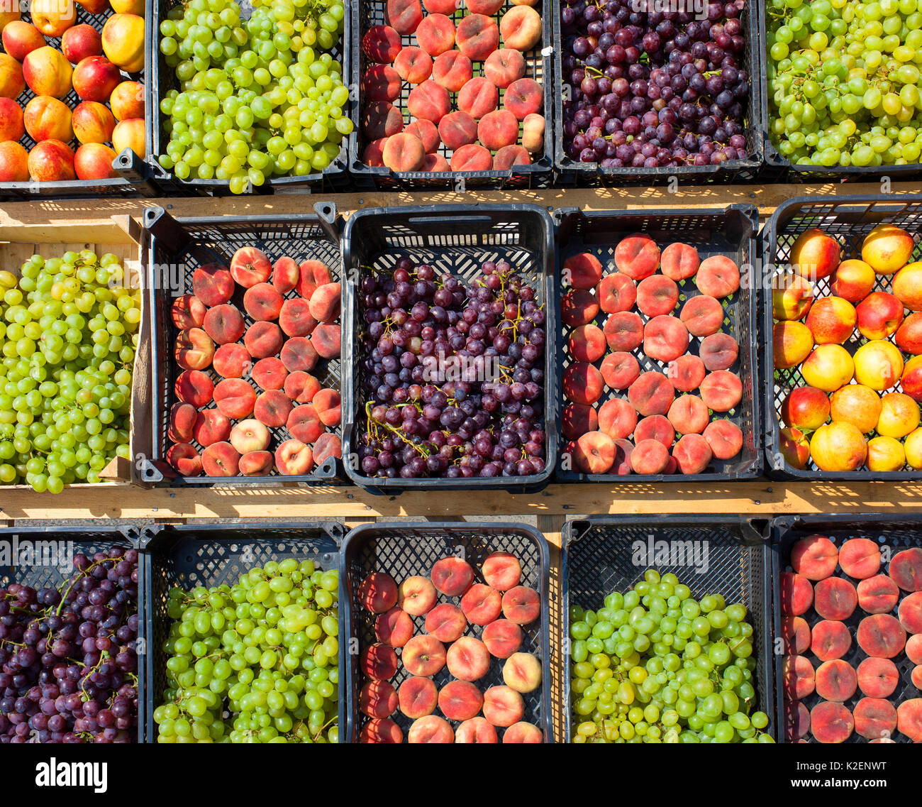 collection of assorted fruits on the market Stock Photo - Alamy