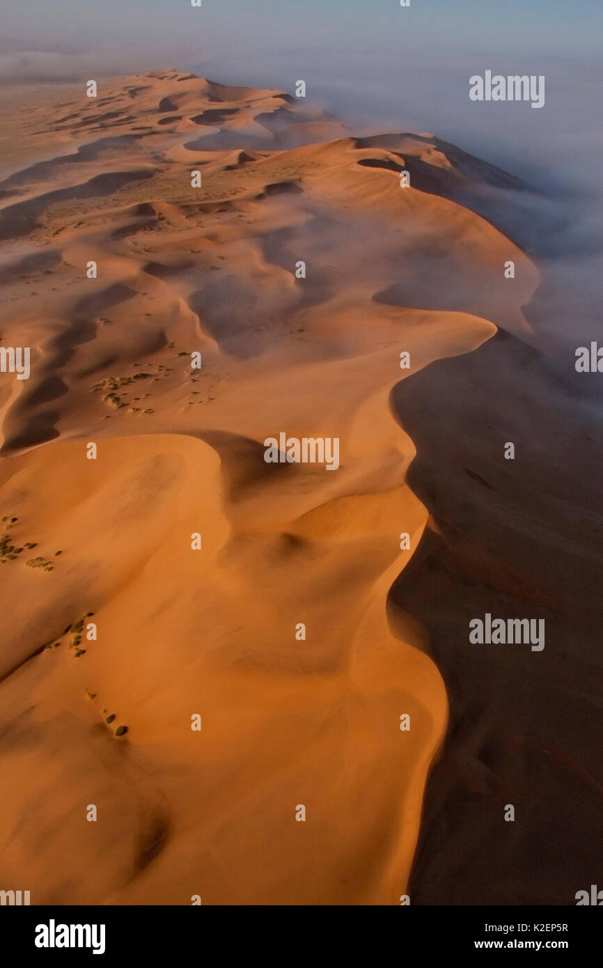Aerial of fog over the namib desert hi-res stock photography and images ...