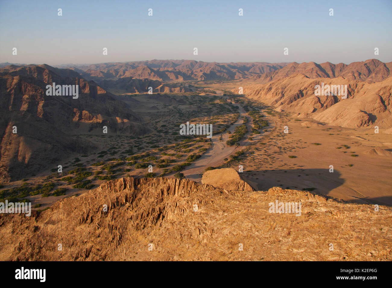 Aerial view of Hoanib River, Namibia, September 2011 Stock Photo - Alamy