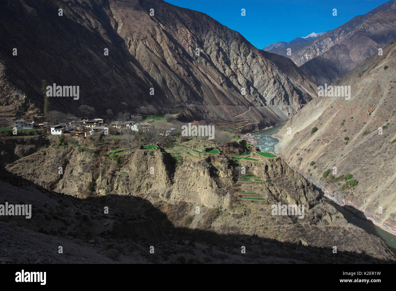 Small valley mountain town hi-res stock photography and images - Alamy