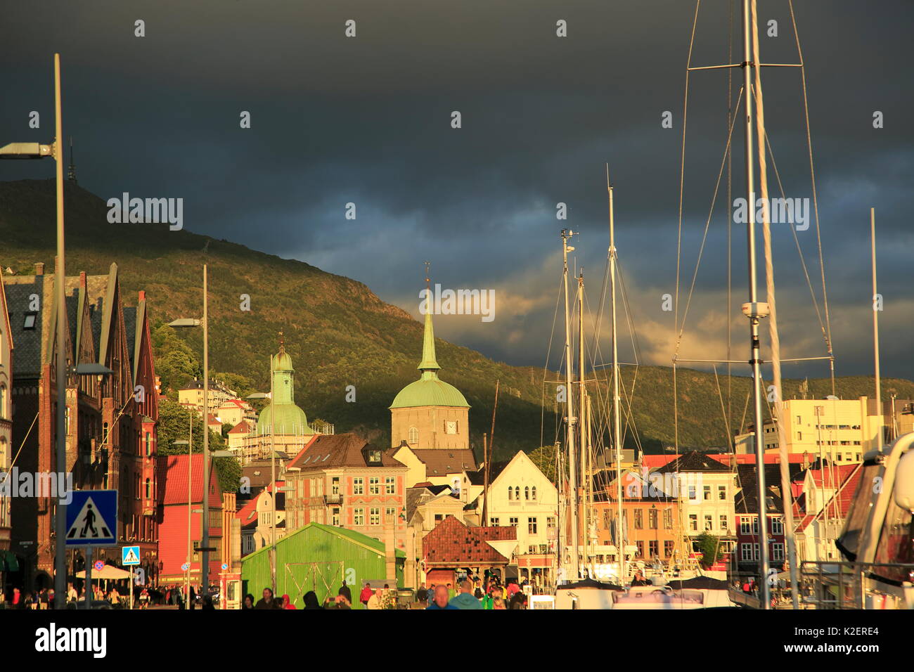Torget market square area of vagen harbour hi-res stock photography and ...