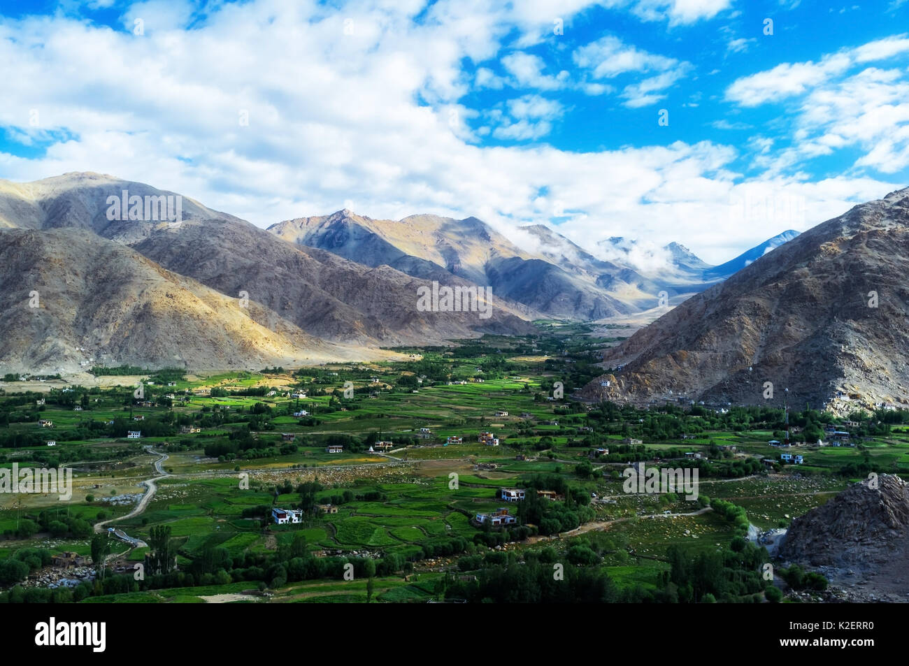 Natural landscape in Leh Ladakh, Jammu and Kashmir, India Stock Photo ...