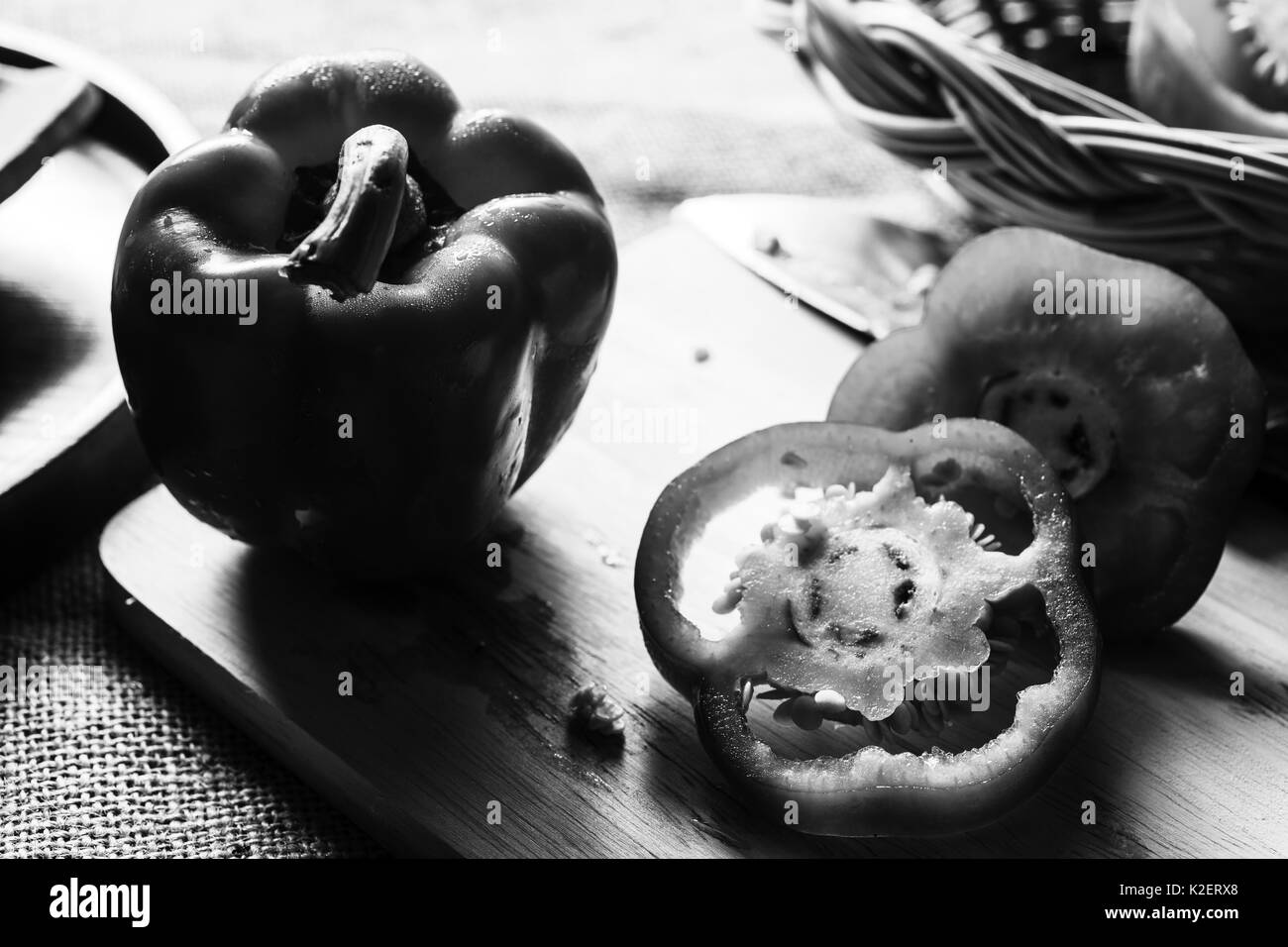 Sweet pepper Black and White Stock Photos & Images - Alamy