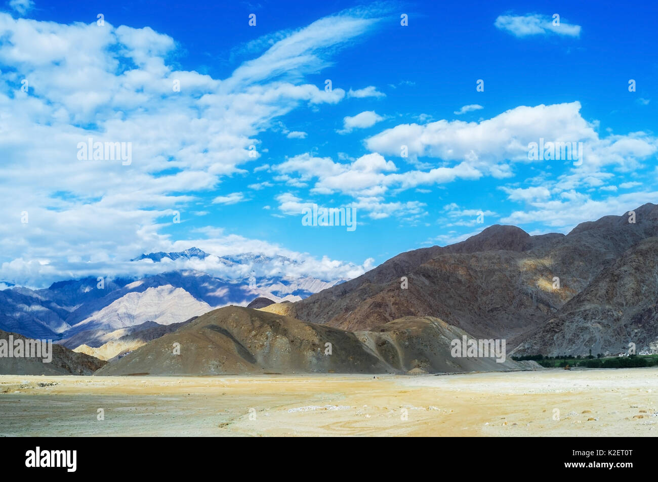 Natural landscape in Leh Ladakh, Jammu and Kashmir, India Stock Photo ...