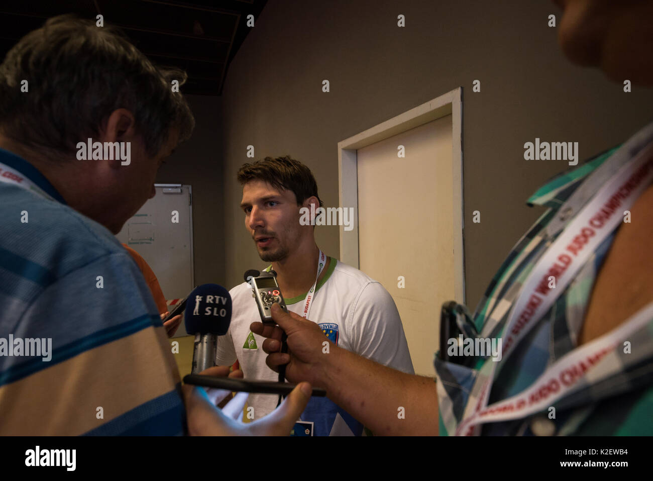 Budapest, Hungary. 29th Aug, 2017. Jereb Andraz of Slovenia at the Judo ...