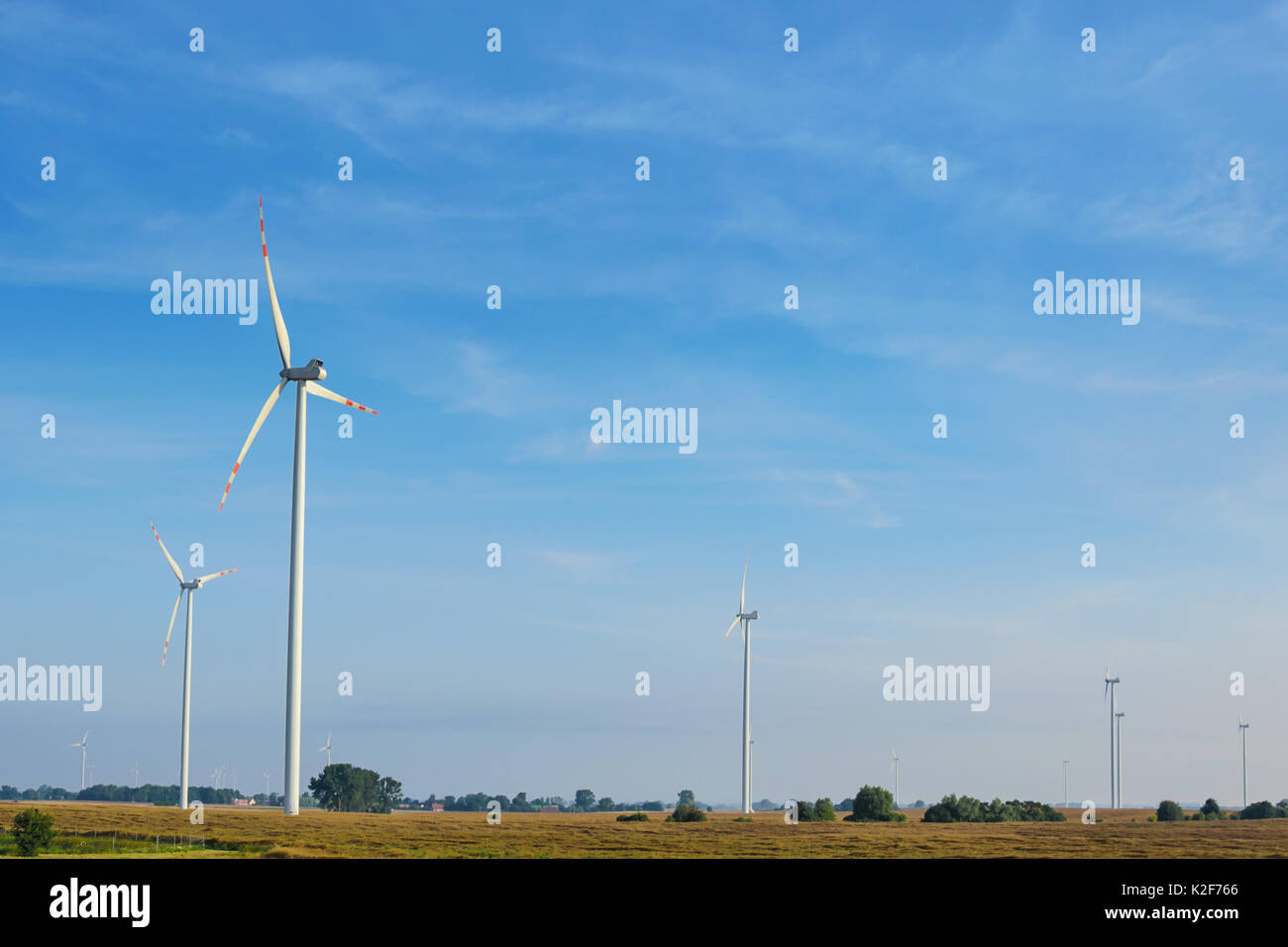 Wind farms generate sustainable energy hi-res stock photography and ...