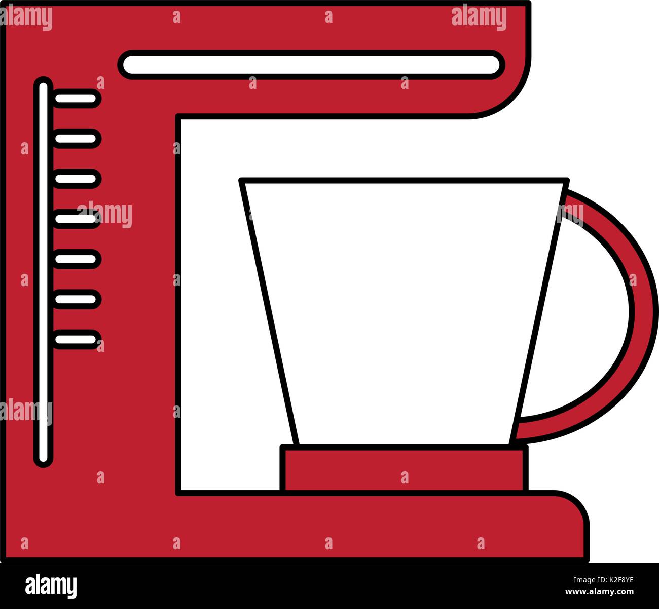 Coffee maker porcelain cup Stock Vector Images - Alamy