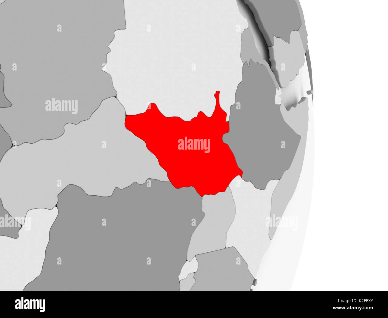 Map africa highlighted sudan hi-res stock photography and images - Alamy
