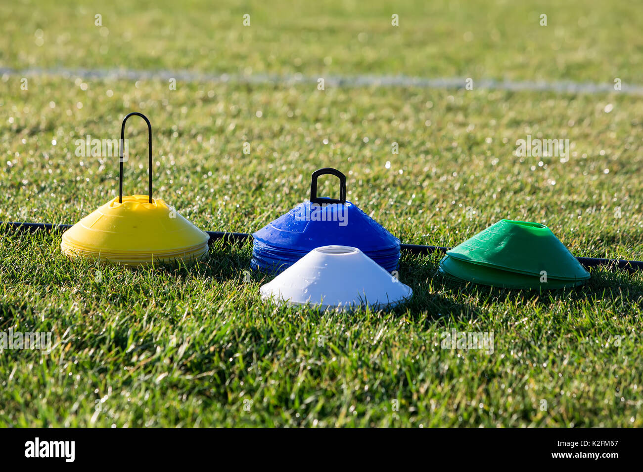 Football playing practice stadium hi-res stock photography and images ...
