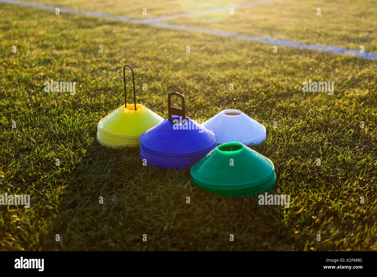 Green net soccer field competitive sport hi-res stock photography and ...