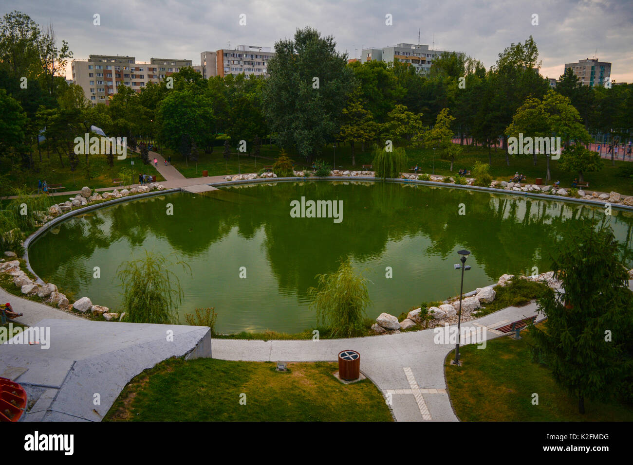 The public park Drumul Taberei, renovated by the city Hall and now ...