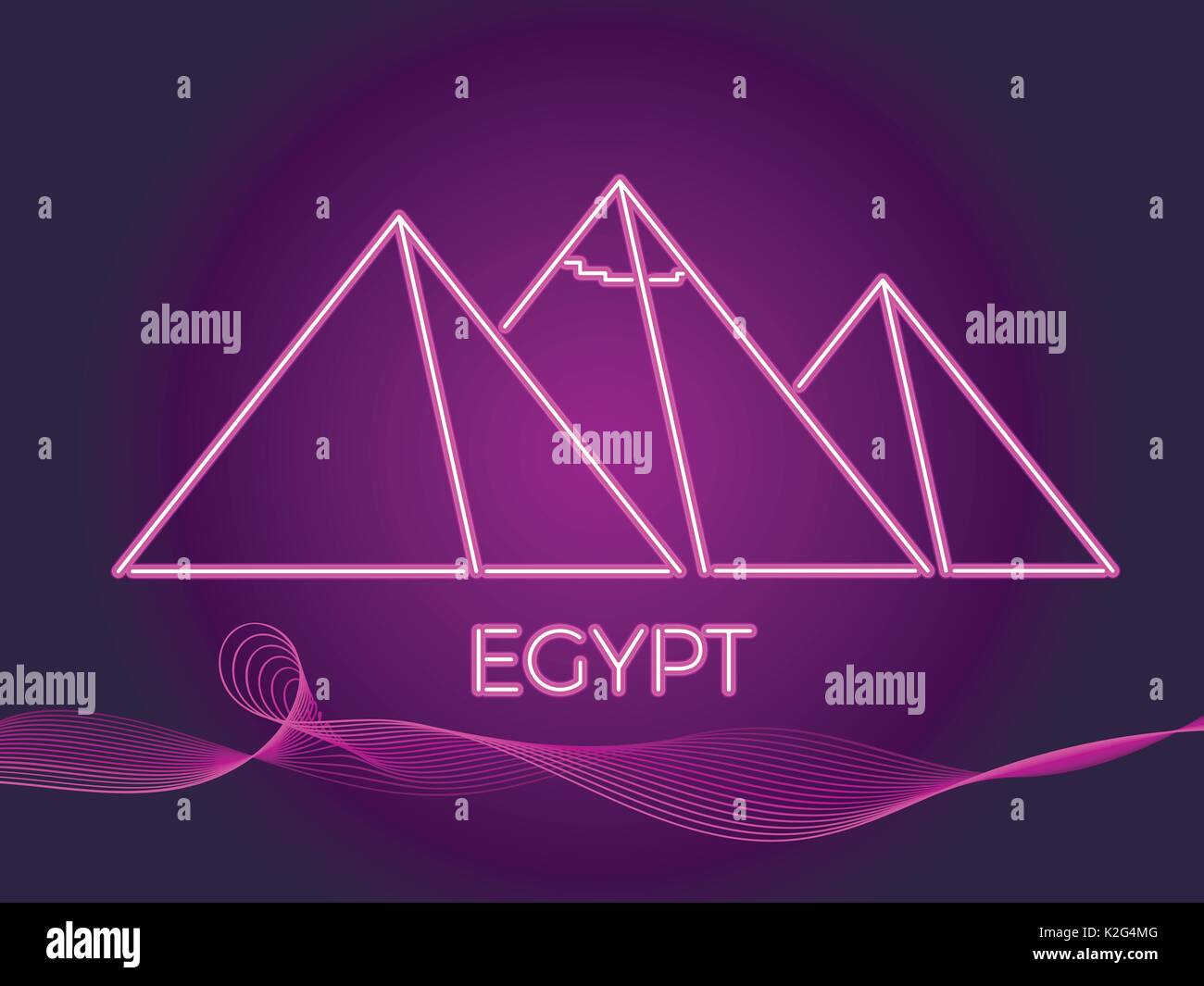 Egypt pyramid night Stock Vector Images - Alamy