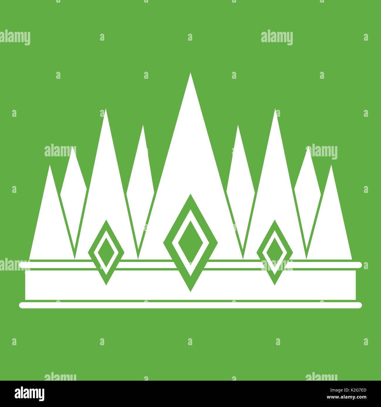 Crown icon green Stock Vector Image & Art - Alamy
