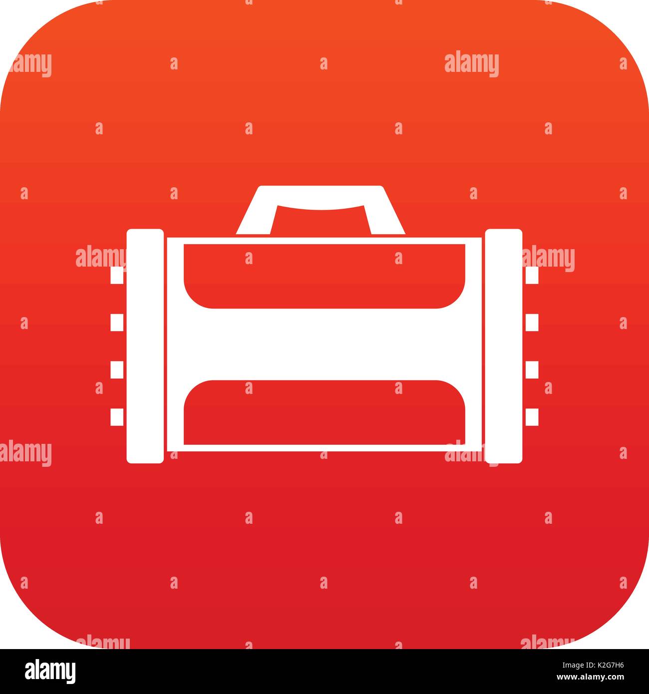 Welding machine icon digital red Stock Vector Image & Art - Alamy