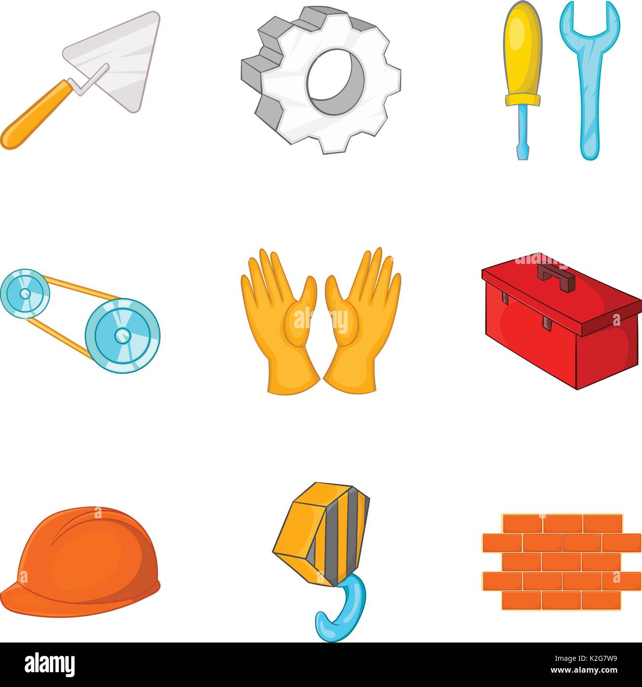 Artisan icons set, cartoon style Stock Vector Image & Art - Alamy