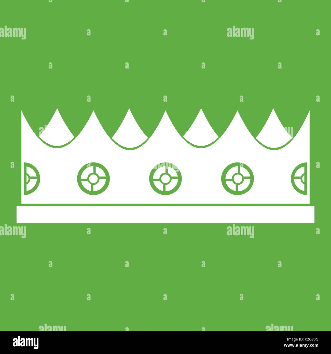 Little crown icon green Stock Vector Image & Art - Alamy