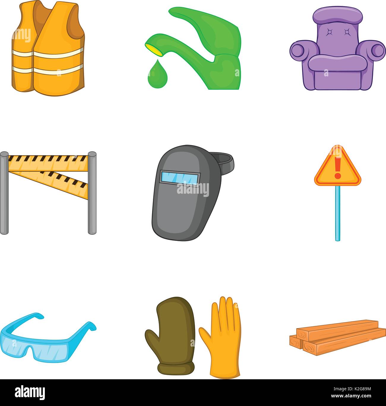 Mending icons set, cartoon style Stock Vector Image & Art - Alamy