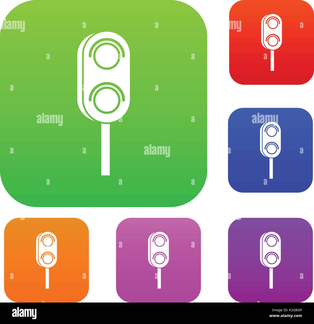 Semaphore trafficlight set collection Stock Vector Image & Art - Alamy