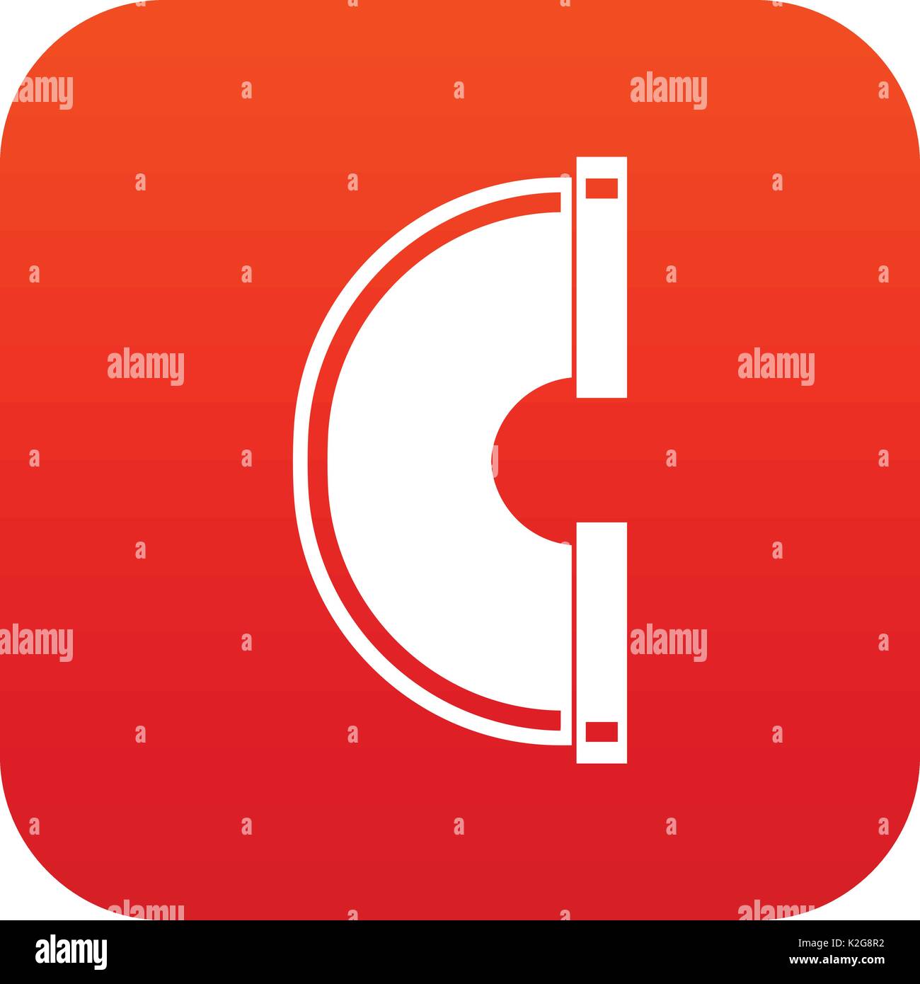 Piping connection icon digital red Stock Vector Image & Art - Alamy