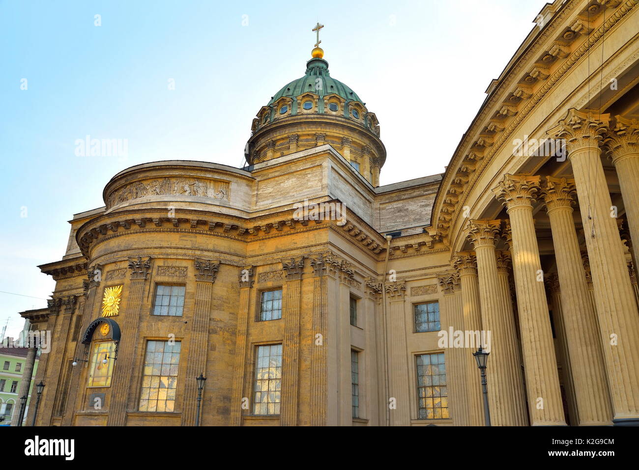The dome and colonnade of the Kazan Cathedral in Saint-Petersburg Stock Photo - Alamy