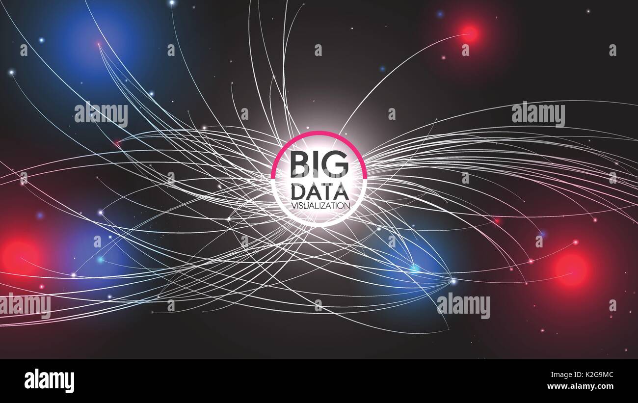 Galaxy of Big Data Visualization a Connection Complex - Vector ...