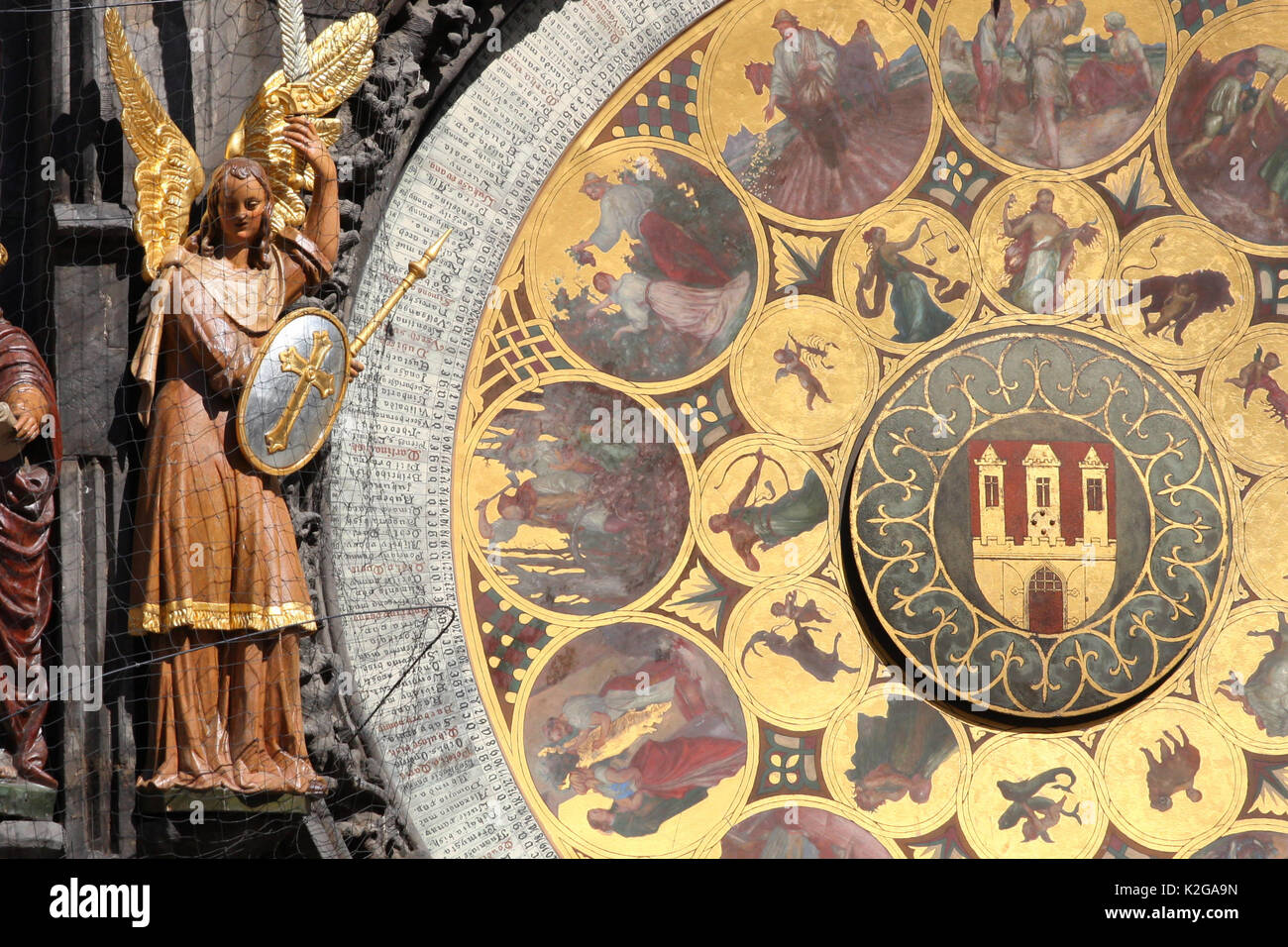 Famous clock face in Prague Stock Photo - Alamy