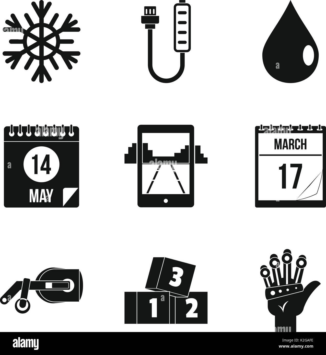 Prosthesis icons set, simple style Stock Vector Image & Art - Alamy