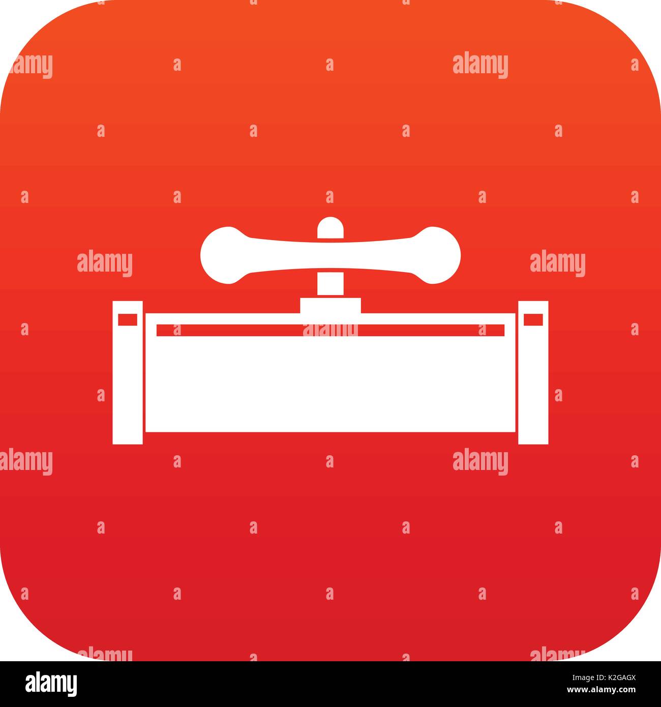 Red water control valve Stock Vector Images - Alamy