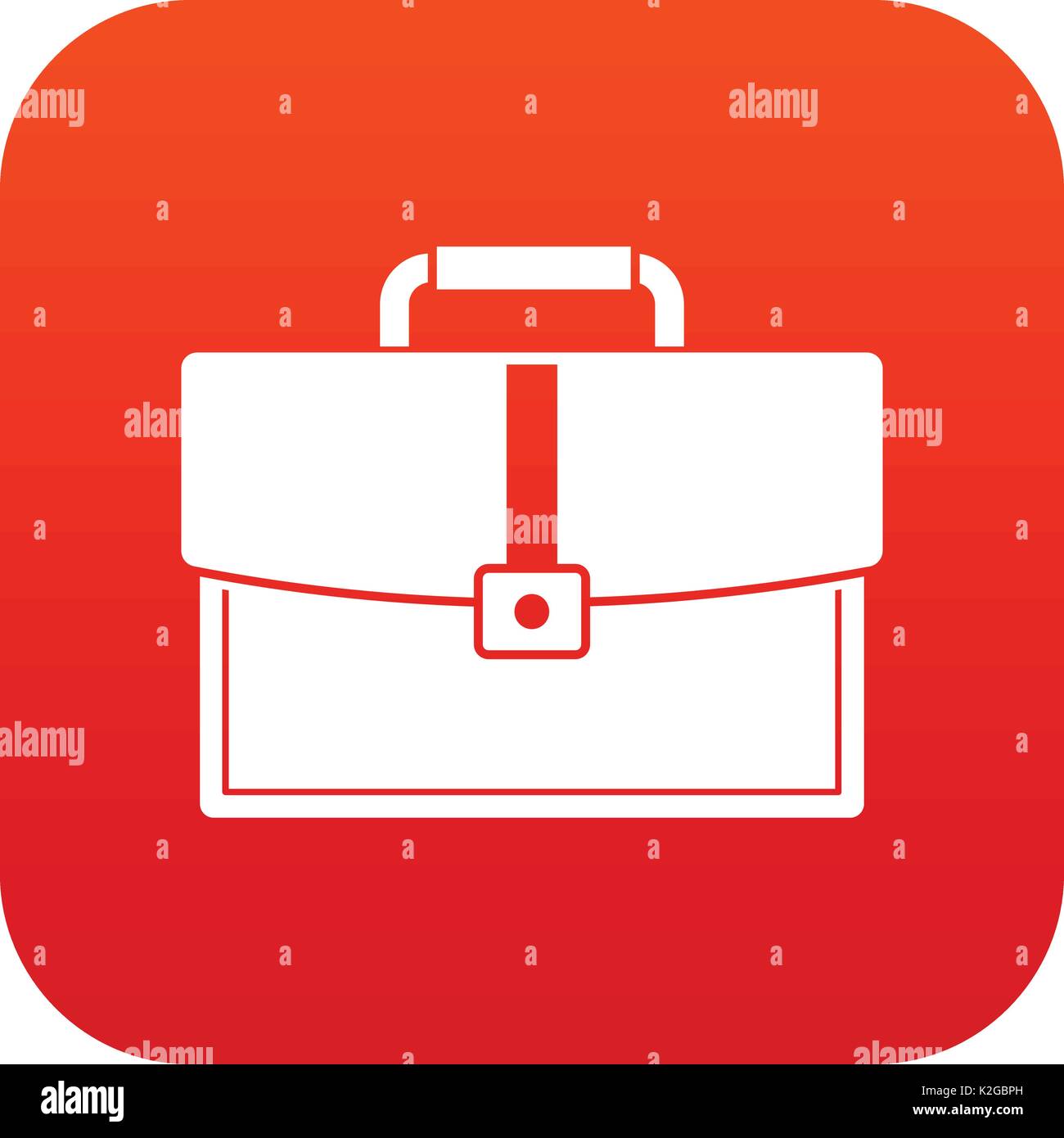 Business briefcase icon digital red Stock Vector Image & Art - Alamy